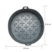 China Food Safe Silicone Kitchen Tool Easy Cleaning Air Fryer Pot Liners Reusable Basket for sale