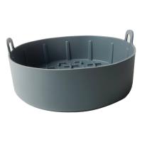 China Food Safe Silicone Kitchen Tool Easy Cleaning Air Fryer Pot Liners Reusable Basket for sale