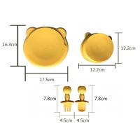 China Durable Mini Suction Plate And Bowl Set Silicone Bear Shape For Baby Feeding for sale