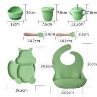 China Squirrel Shape Suction Cup Plates And Bowls Silicone 6 Pcs OEM Food Grade for sale