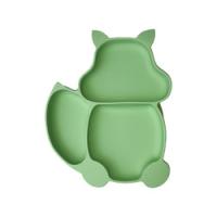 China Squirrel Shape Suction Cup Plates And Bowls Silicone 6 Pcs OEM Food Grade for sale