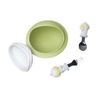 China Customized Silicone Baby Feeding Set Food Grade Bib And Bowl Set With Spoon for sale