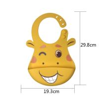 China Baby Feeding Set Silicone Bibs And Bowls Giraffe Shape BPA Free Customized for sale