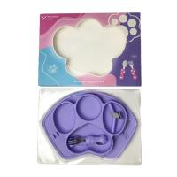 China Silicone Baby Bpa Free Suction Bowl Set Tableware Customized With Straw for sale