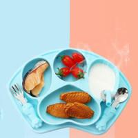 China Silicone Baby Bpa Free Suction Bowl Set Tableware Customized With Straw for sale