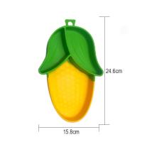 China 3pcs Silicone Baby Feeding Plate Set Food Grade Corn Shape Customized Size for sale