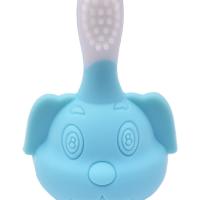 China Chewable Soft Silicone Baby Teether Brush Cute Piggy Shape BPA Free for sale