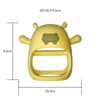 China Silicone Baby Teether Customized Hippo Never Drop Diy Handmade Bpa Free for sale