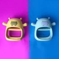 China Silicone Baby Teether Customized Hippo Never Drop Diy Handmade Bpa Free for sale