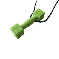 China Hammer Shape Silicone Baby Teether Food Grade Soft Infant Chew Toy With Thread for sale