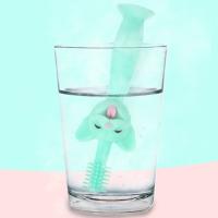 China Silicone Infant Teething Toys Toothbrush Food Grade Pig Head Shape for sale