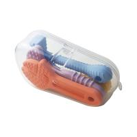 China Wrench Hammer Silicone Chew Toy Engineering Tool Shape Food Grade Baby Teether for sale