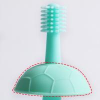 China Baby Teether Silicone Factory Price 360 Degree Cleaning Infants Toothbrush Shape for sale