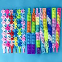 China Silicone Children'S Educational Toy Decompression Pop Bubble Bracelet for sale