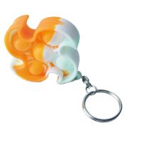 China Windmill Children'S Educational Toy Stress Relief Keychain Bubble Pop Fidget Toy for sale