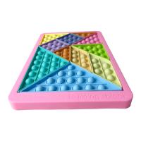 China Unisex Kids Early Learning Educational Toys Bubble Fidget Toys Tangram Puzzle for sale