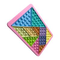 China Unisex Kids Early Learning Educational Toys Bubble Fidget Toys Tangram Puzzle for sale