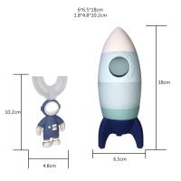 China Silicone Baby Rocket Toy Teeth Brush Decoration Customized Color for sale