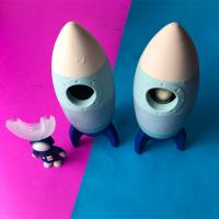 China Silicone Baby Rocket Toy Teeth Brush Decoration Customized Color for sale