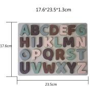 China Non Toxic Silicone Early Educational Toys Movable Letter Puzzles For Kids for sale