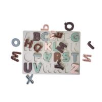 China Non Toxic Silicone Early Educational Toys Movable Letter Puzzles For Kids for sale