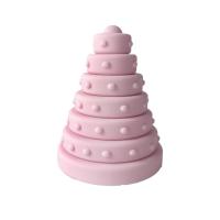China Lead Free Silicone Stacking Toy Food Grade Early Learning Toys For Infants for sale