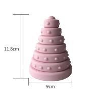 China Lead Free Silicone Stacking Toy Food Grade Early Learning Toys For Infants for sale