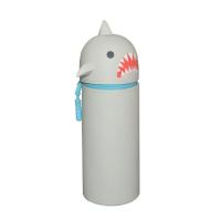 China Stationery Children'S Educational Toy Silicone Comfortable Retractable Pencil Case for sale