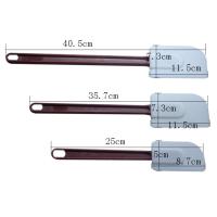 China Double Sided Silicone Cake Scraper Spatula Shovel BPA Free Customized for sale