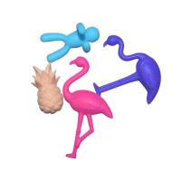 China Animal Pattern Shape Silicone Wine Glass Charms Eco Friendly Customized Logo for sale