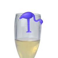 China Animal Pattern Shape Silicone Wine Glass Charms Eco Friendly Customized Logo for sale