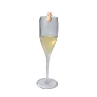 China Animal Pattern Shape Silicone Wine Glass Charms Eco Friendly Customized Logo for sale