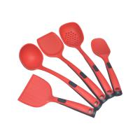 China Sustainable Silicone Spatula Kitchenaid Eco Friendly 5 Piece Silicone Utensil Set for sale