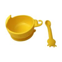 China Animal Deer Shape Baby Silicone Bowls And Spoons BPA Free Customized for sale