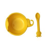 China Animal Deer Shape Baby Silicone Bowls And Spoons BPA Free Customized for sale