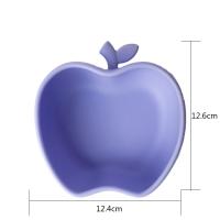 China Suction Silicone Baby Tray Apple Shape Food Grade Self Feeding Bowl Eco Friendly for sale