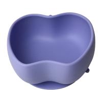 China Suction Silicone Baby Tray Apple Shape Food Grade Self Feeding Bowl Eco Friendly for sale