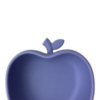 China Suction Silicone Baby Tray Apple Shape Food Grade Self Feeding Bowl Eco Friendly for sale