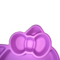 China Cartoon Kitten Shape Silicone Feeding Sets Bpa Free Baby Plates for sale