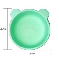 China Bear Shape Silicone Baby Tray Food Grade Food Feeding Infant Suction Plate for sale