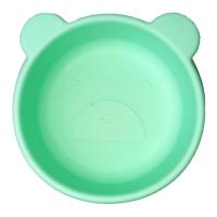 China Bear Shape Silicone Baby Tray Food Grade Food Feeding Infant Suction Plate for sale