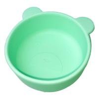 China Bear Shape Silicone Baby Tray Food Grade Food Feeding Infant Suction Plate for sale
