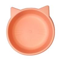 China Kids Suction Feeding Bowl Silicone Cat Shaped Food Bowls Customized for sale