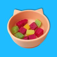 China Kids Suction Feeding Bowl Silicone Cat Shaped Food Bowls Customized for sale