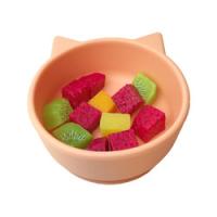 China Kids Suction Feeding Bowl Silicone Cat Shaped Food Bowls Customized for sale