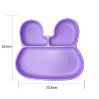 China Baby Feeding Bpa Free Suction Plate Customized Rabbit Shape Food Grade for sale