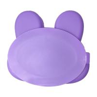 China Baby Feeding Bpa Free Suction Plate Customized Rabbit Shape Food Grade for sale