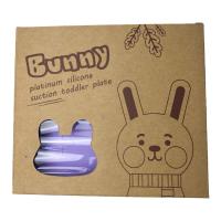 China Baby Feeding Bpa Free Suction Plate Customized Rabbit Shape Food Grade for sale