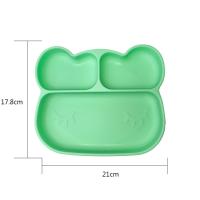 China Baby Feeding Silicone Plate Premium Quality Customized Frog Shape Food Grade for sale