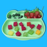 China Baby Feeding Silicone Plate Premium Quality Customized Frog Shape Food Grade for sale